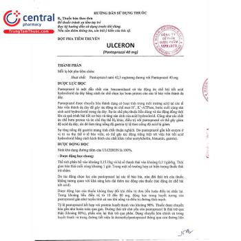 [CHÍNH HÃNG] Thuốc Ulceron điều trị trào ngược và loét dạ dày