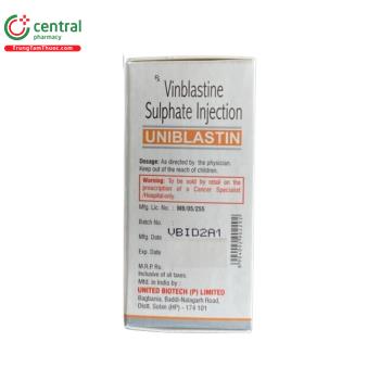 Thuốc Uniblastin 10mg/10ml Vinblastin - thuốc điều trị ung thư