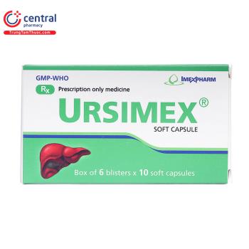 [CHÍNH HÃNG] Thuốc Ursimex điều trị các bệnh lý gan mật