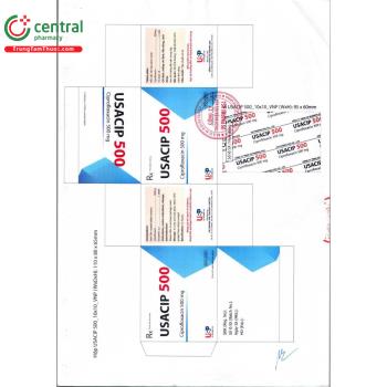 Thuốc Usacip 500 điều trị nhiễm khuẩn nặng, viêm tiền liệt tuyến