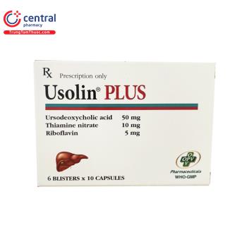 [CHÍNH HÃNG] Thuốc Usolin Plus - Điều trị bệnh gan mật mạn tính