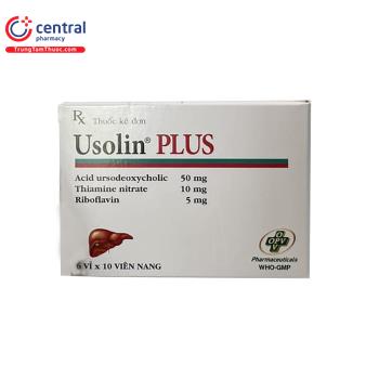 [CHÍNH HÃNG] Thuốc Usolin Plus - Điều trị bệnh gan mật mạn tính