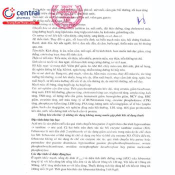 [CHÍNH HÃNG] Thuốc Vaidilox 40 - Thuốc điều trị Gout