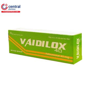 [CHÍNH HÃNG] Thuốc Vaidilox 40 - Thuốc điều trị Gout