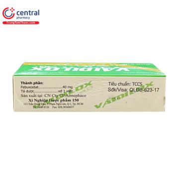 [CHÍNH HÃNG] Thuốc Vaidilox 40 - Thuốc điều trị Gout