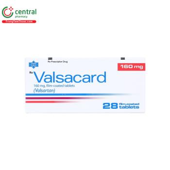 Thuốc Valsacard 160mg - Điều trị cao huyết áp, suy tim