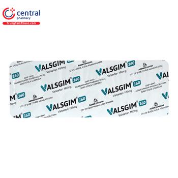 [CHÍNH HÃNG] Thuốc Valsgim 160 điều trị tăng huyết áp