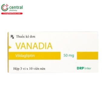 Thuốc Vanadia 50mg - Điều trị đái tháo đường type 2 ở trưởng thành