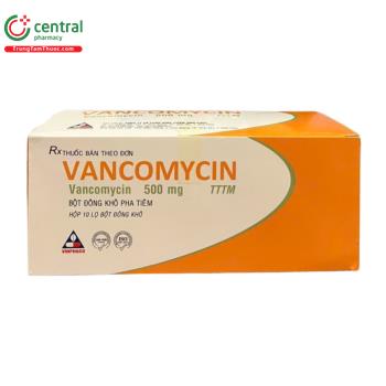 Thuốc VANCOMYCIN 500mg kháng sinh trị nhiễm khuẩn nặng