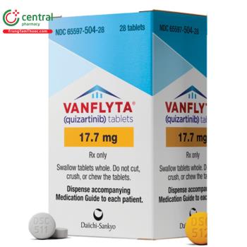 Thuốc Vanflyta 17.7mg điều trị bệnh bạch cầu dòng tủy cấp tính