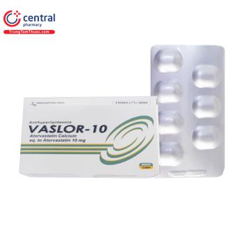[CHÍNH HÃNG] Thuốc Vaslor-10 điều trị hạ mỡ máu hiệu quả