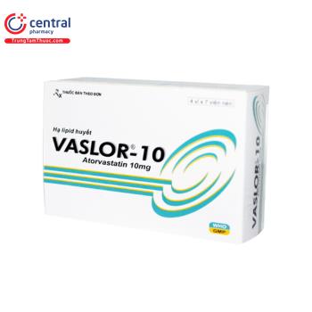 [CHÍNH HÃNG] Thuốc Vaslor-10 điều trị hạ mỡ máu hiệu quả