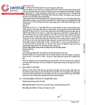 [CHÍNH HÃNG] Thuốc Vaslor-40 điều trị cao cholesterol máu hiệu quả