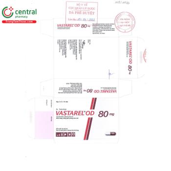 Thuốc Vastarel® OD 80mg dùng trong điều trị đau thắt ngực ổn định