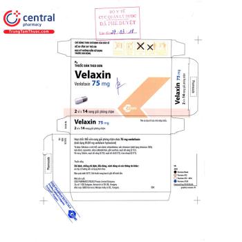 [CHÍNH HÃNG] Thuốc Velaxin 75mg điều trị rối loạn lo âu trầm cảm