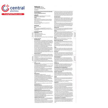 [CHÍNH HÃNG] Thuốc Velaxin 75mg điều trị rối loạn lo âu trầm cảm