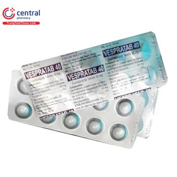 [CHÍNH HÃNG] Thuốc Vespratab 40mg ACME điều trị loét dạ dày, tá tràng