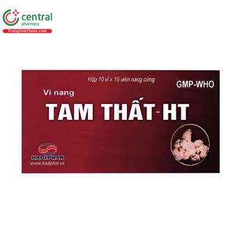 Thuốc Vi nang Tam Thất - HT giảm đau, tiêu sưng, trị chảy máu có ứ huyết