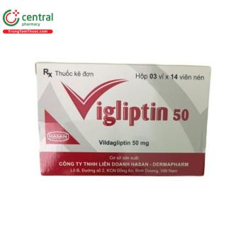 Thuốc Vigliptin 50 HASAN - điều trị đái tháo đường tuýp 2