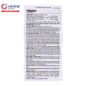 [CHÍNH HÃNG] Thuốc Vilanta hỗn dịch uống: Trị tăng tiết acid dạ dày