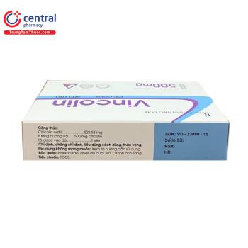 [CHÍNH HÃNG] Thuốc Vincolin 500mg điều trị rối loạn ý thức hiệu quả