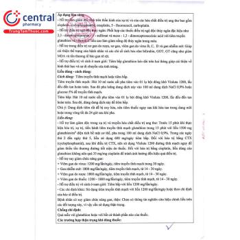 [CHÍNH HÃNG] Thuốc Vinluta 1200 giúp giảm độc ở bệnh nhân hóa xạ trị
