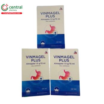 Thuốc Vinmagel plus 1,5g/15ml trung hòa acid dịch vị, giảm đau dạ dày