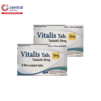 [CHÍNH HÃNG] Thuốc Vitalis Tab 20mg trị rối loạn cương dương