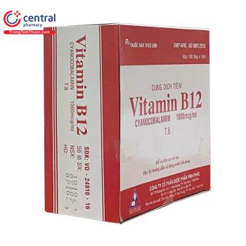 Thuốc tiêm Vitamin B12 1000mcg/ml Vinphaco giảm suy nhược cơ thể