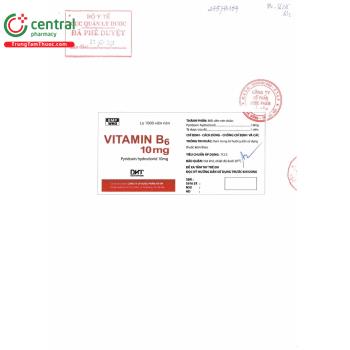 Thuốc Vitamin B6 10mg Hataphar phòng, điều trị thiếu hụt vitamin B6
