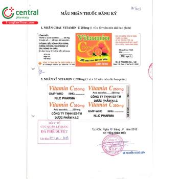 Thuốc Vitamin C 250mg NIC Pharma - Điều trị thiếu hụt Vitamin C