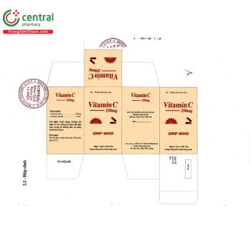 Thuốc Vitamin C 250mg Tipharco trị bệnh scorbut do thiếu vitamin C