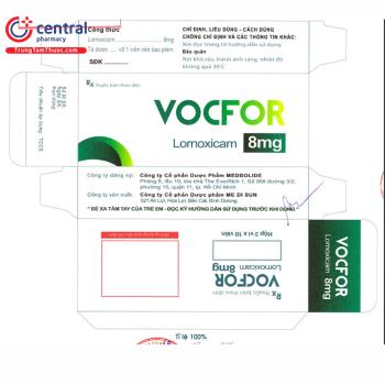 [CHÍNH HÃNG] Thuốc Vocfor 8mg - Thuốc giảm đau cho những cơn đau cấp