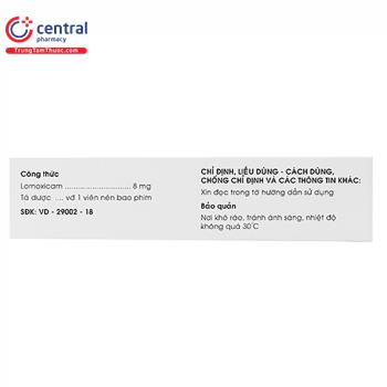 [CHÍNH HÃNG] Thuốc Vocfor 8mg - Thuốc giảm đau cho những cơn đau cấp