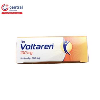 [CHÍNH HÃNG] Thuốc đặt Voltaren 100mg trị thoái hóa và viêm thấp khớp