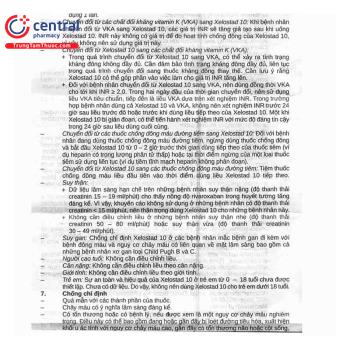 [CHÍNH HÃNG] Thuốc Xelostad 10 - Điều trị huyết khối tĩnh mạch sâu