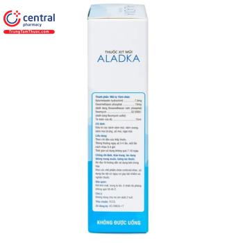 [CHÍNH HÃNG] Thuốc Xịt Mũi Aladka 15ml trị bệnh viêm và dị ứng mũi