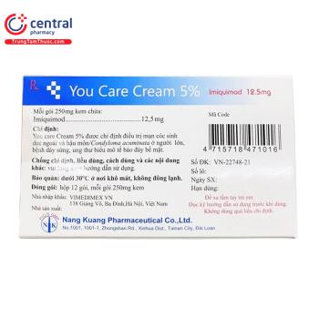 [CHÍNH HÃNG] Thuốc You care cream 5% điều trị mụn cóc hậu môn