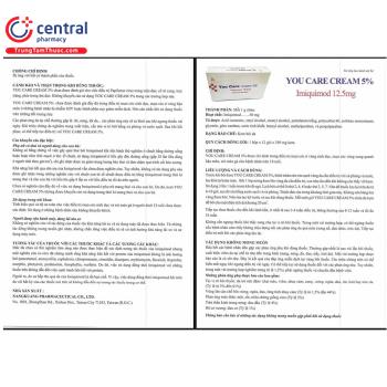 [CHÍNH HÃNG] Thuốc You care cream 5% điều trị mụn cóc hậu môn