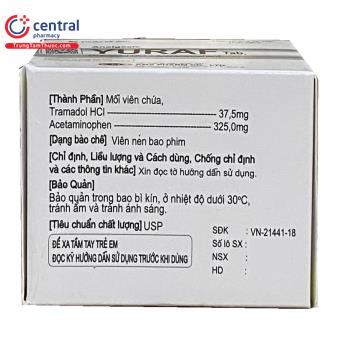 [CHÍNH HÃNG] Thuốc Yuraf Tab: Hạ sốt – giảm đau nhanh và hiệu quả