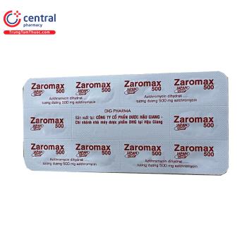 [CHÍNH HÃNG] Thuốc Zaromax 500 - thuốc điều trị nhiễm khuẩn hiệu quả