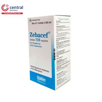 [CHÍNH HÃNG] Thuốc Zebacef 125mg/5ml điều trị nhiễm khuẩn hiệu quả