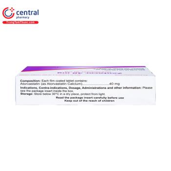 [CHÍNH HÃNG] Thuốc Zentocor 40mg điều trị bệnh mỡ máu cao