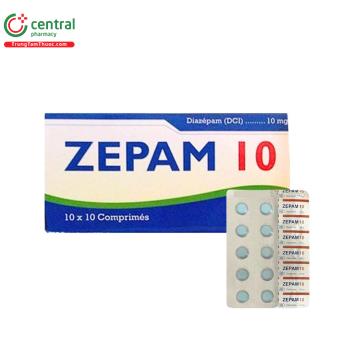 Thuốc ngủ Zepam 10 điều trị trạng thái lo âu, kích động, mất ngủ