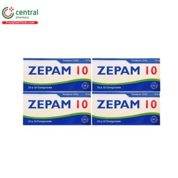 Thuốc ngủ Zepam 10 điều trị trạng thái lo âu, kích động, mất ngủ