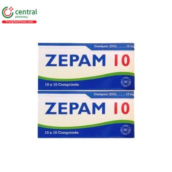 Thuốc ngủ Zepam 10 điều trị trạng thái lo âu, kích động, mất ngủ