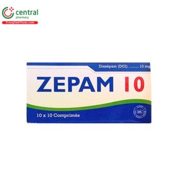 Thuốc ngủ Zepam 10 điều trị trạng thái lo âu, kích động, mất ngủ