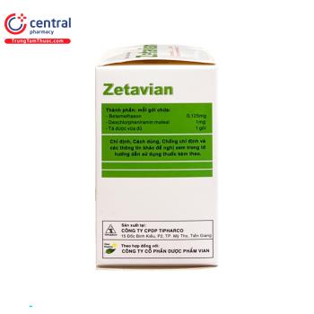 [CHÍNH HÃNG] Thuốc Zetavian - thuốc chống dị ứng hiệu quả