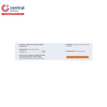 [CHÍNH HÃNG] Thuốc Zhekof 40mg điều trị tăng huyết áp hiệu quả