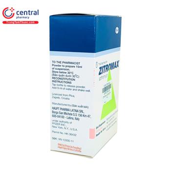 [CHÍNH HÃNG] Thuốc Zitromax 500mg (Hộp 3 viên) trị nhiễm khuẩn hô hấp